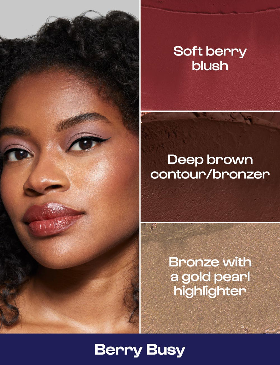 Stack the Odds: Bronzer, Blush & Highlighter Compact | Alleyoop
