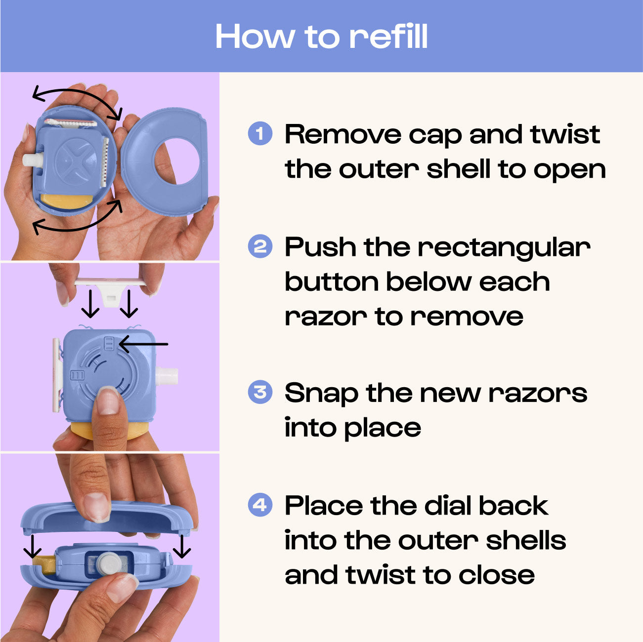 All-In-One Portable Razor + Moisturizing Bar + Spray Bottle | Alleyoop