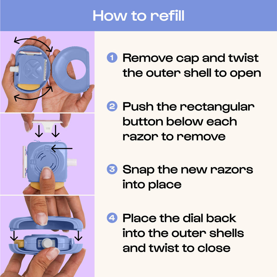 All-In-One Portable Razor + Moisturizing Bar + Spray Bottle | Alleyoop